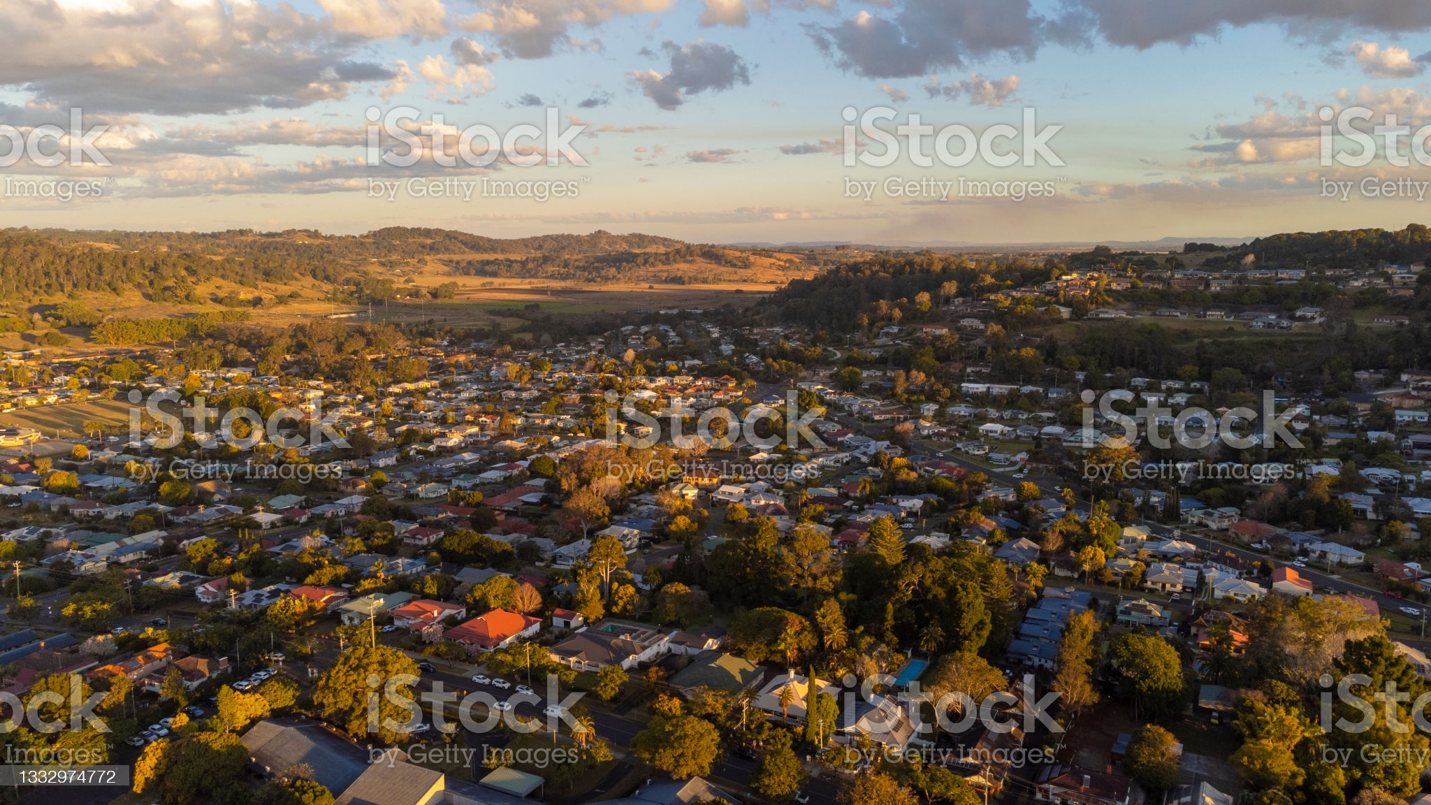 Suburban Sunset Aerial View | South Western Sydney PHN