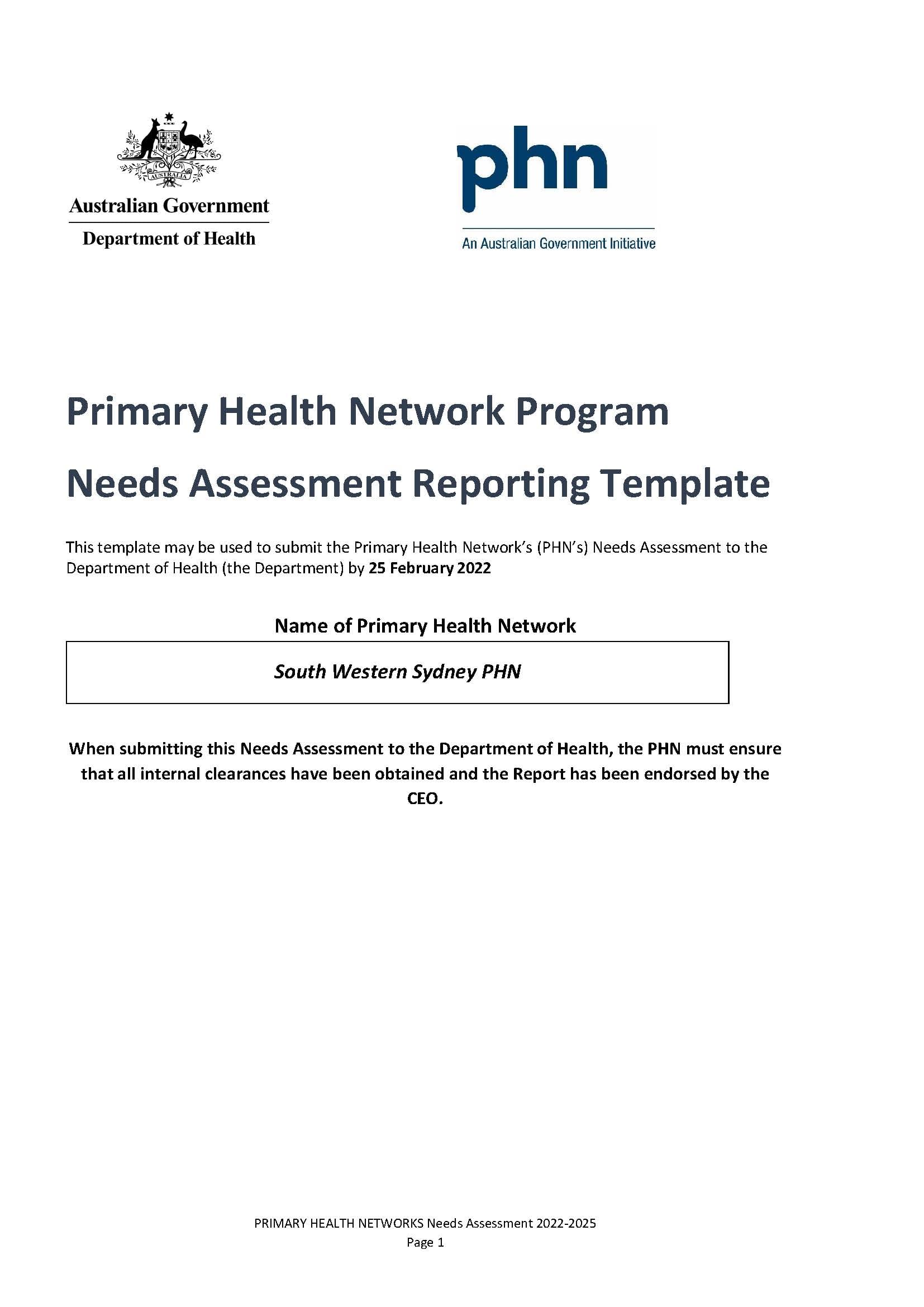 Needs Assessment 2022-2025_Page_001 | South Western Sydney PHN