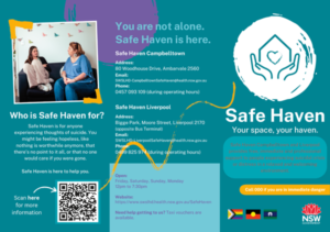 Safe Haven supports people experiencing thoughts of suicide in South ...