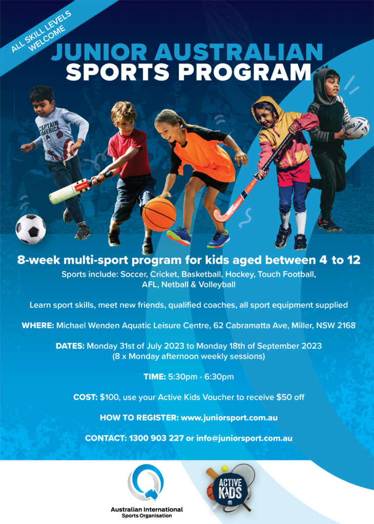 Help your kids get active by signing up for the junior sports program ...